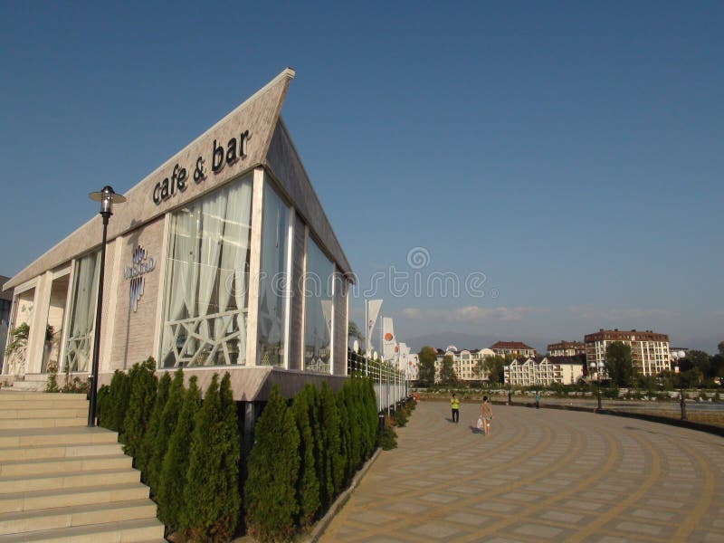 Corner cafe editorial stock photo. Image of food, seafront - 45680298