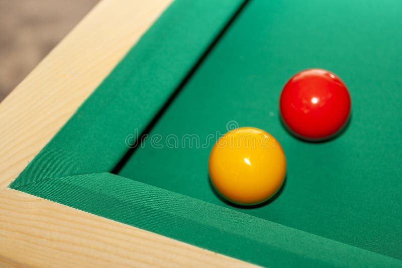 Corner of a Carom Billiard Table Stock Photo - Image of snooker, green ...