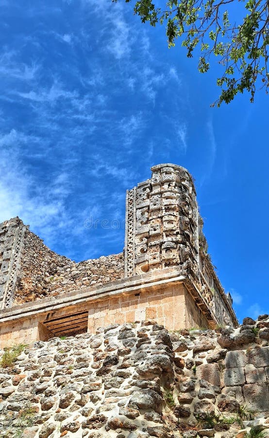 The Corner of Chac the Good of Rains Stock Image - Image of rock ...