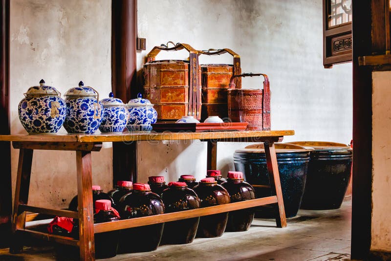 Corner of a Chinese Ancient Kitchen Stock Photo - Image of china ...