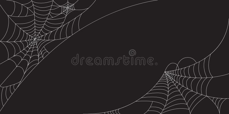 Corner Cobweb, Isolated on Black, Transparent Background. Spiderweb for ...