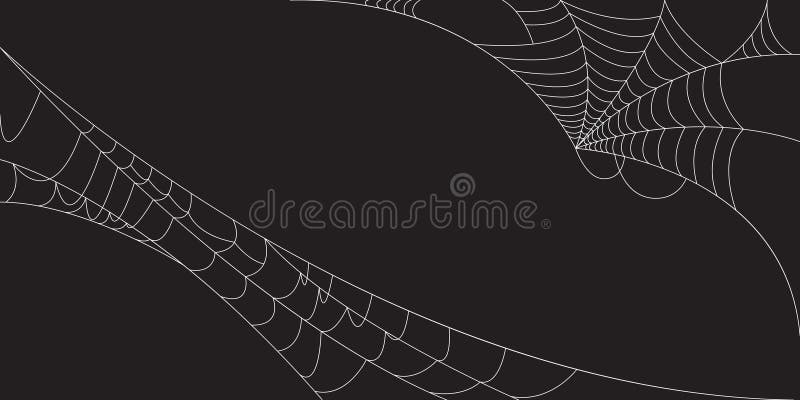 Corner Cobweb, Isolated on Black, Transparent Background. Spiderweb for ...