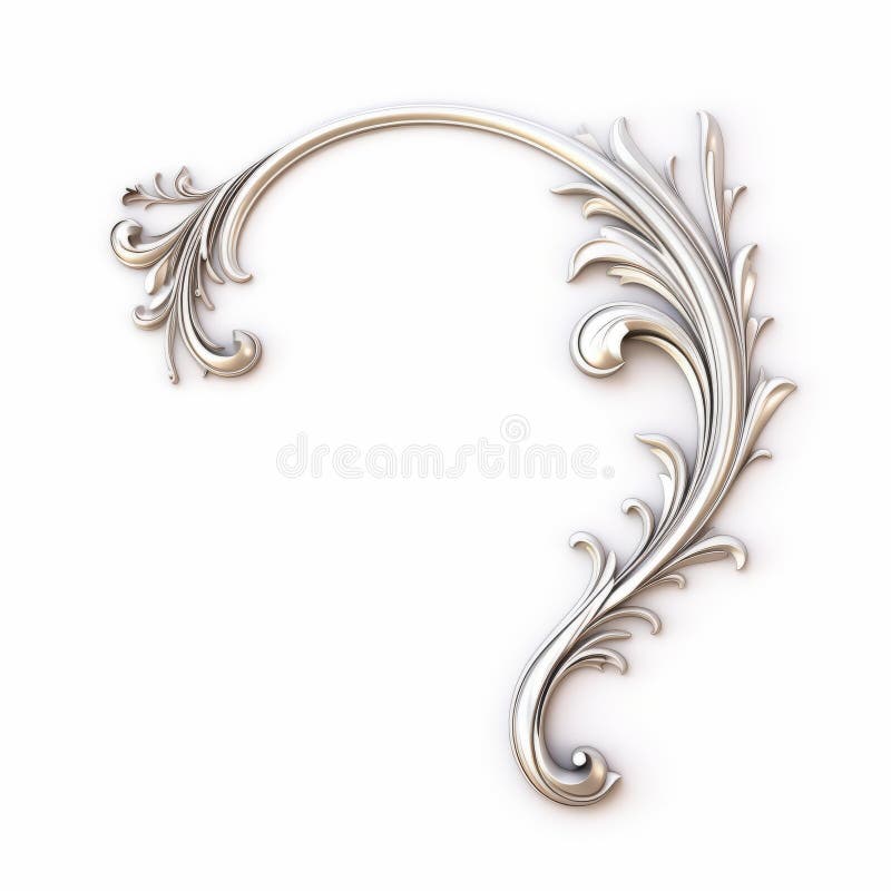 Corner Design Element on White Background Stock Illustration ...