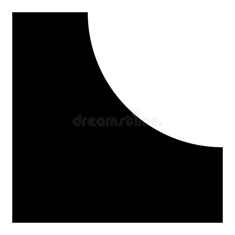 Corner effect icon, symbol stock vector. Illustration of rounded ...