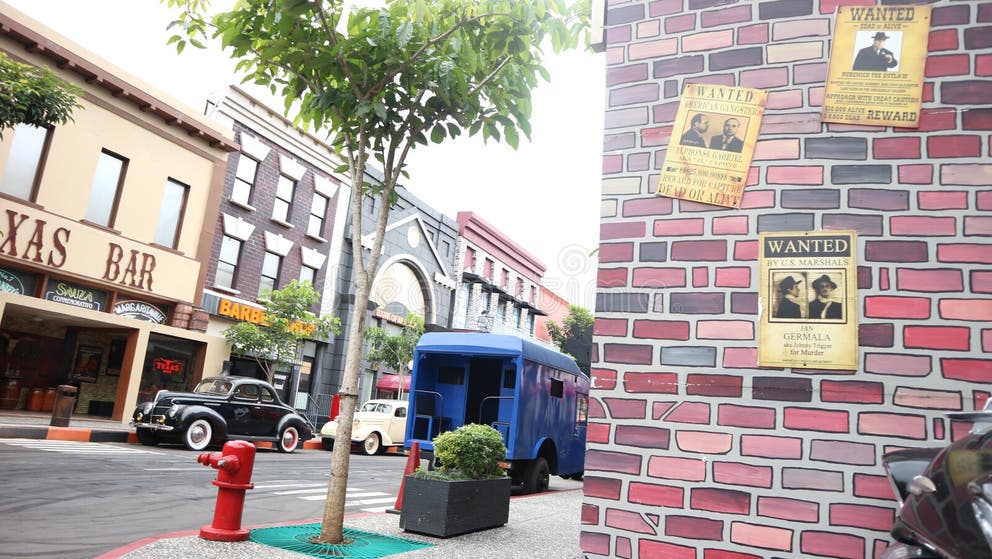 In a Corner of Fake City at Angkut Museum Malang East Java Editorial ...