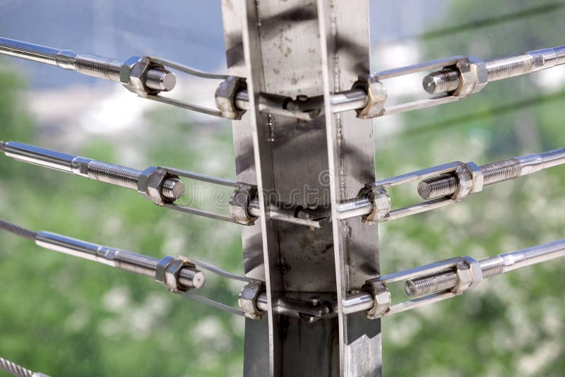 Corner Fixing System on the Frame of Lock Sling Steel and Screw. Stock ...