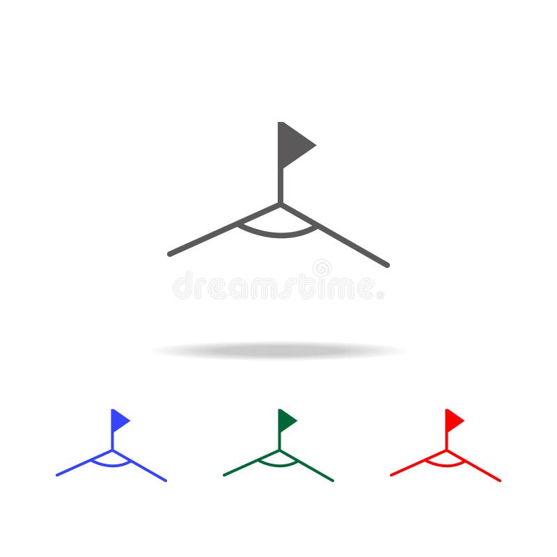 Corner Flag Icon. Elements in Multi Colored Icons for Mobile Concept ...