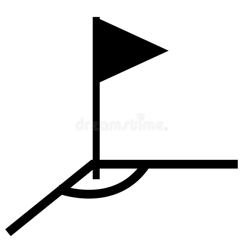 Corner Flag Icon Flat Vector. Soccer Ball Stock Vector - Illustration ...