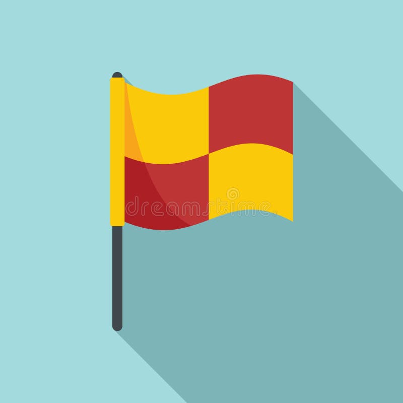 Corner Flag Icon Flat Vector. Soccer Ball Stock Vector - Illustration ...