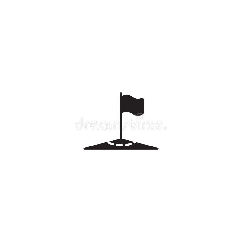 Corner Flag Icon. Vector Illustration Decorative Design Stock Vector ...