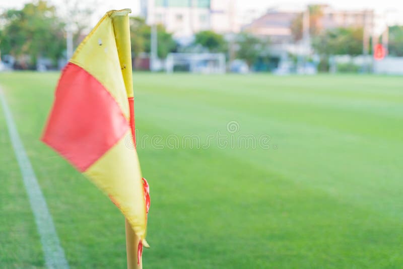 Corner flag stock photo. Image of lawn, element, empty - 91150246