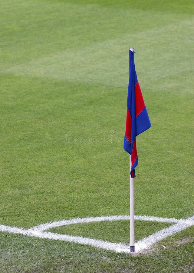 Corner Flag with Space stock photo. Image of games, barcelona - 16117784