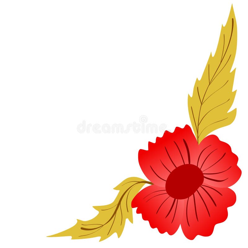Corner floral design stock vector. Illustration of flower - 14227709