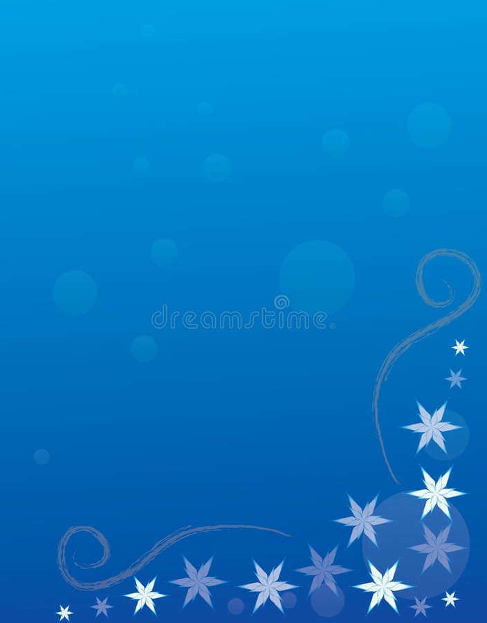 Corner flowers on blue stock vector. Illustration of decoration - 2076194