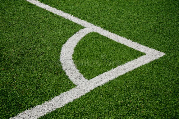 Corner footbal field stock photo. Image of white, football - 20350668