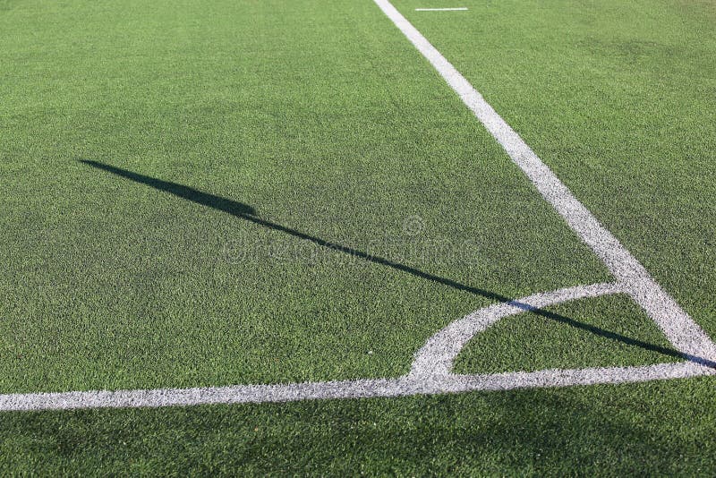 Corner of football field stock photo. Image of playground - 72216046