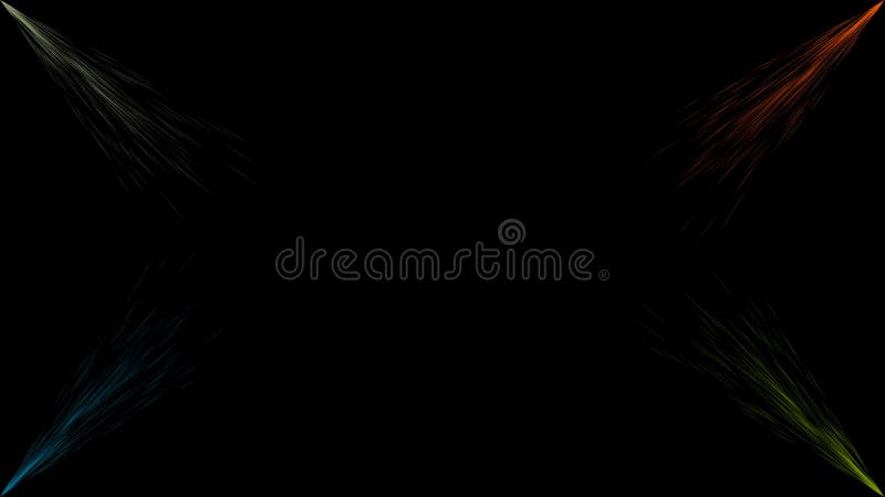 Corner Frame Animation with Colourful Sparkles Stock Video - Video of ...