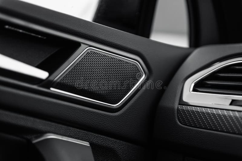 Corner of Front Door and Front Panel in a Car. Stock Photo - Image of ...