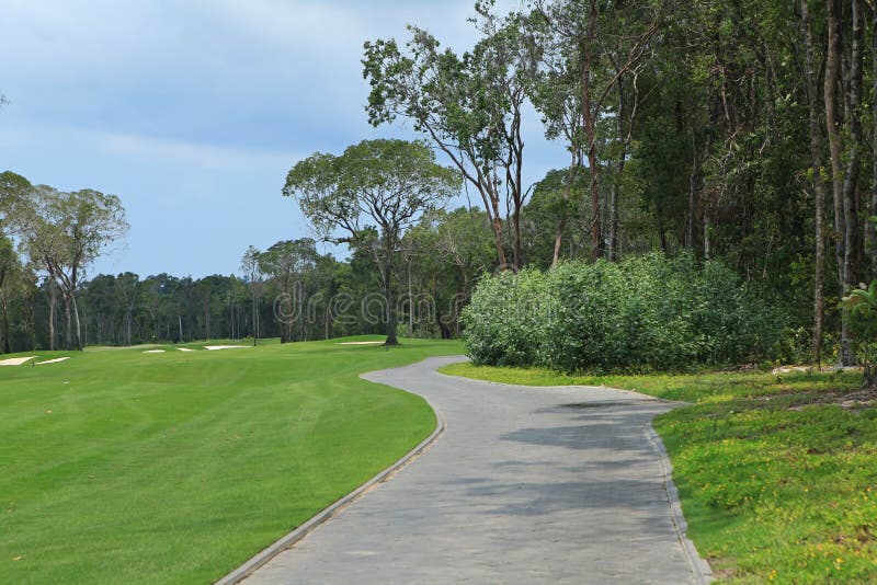 A Corner of a Golf Field in Phu Quoc Island Stock Photo - Image of ...