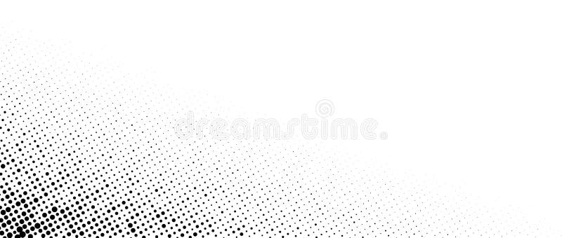 Corner Halftone Texture. Dotted Gradient Pattern Background. Abstract ...