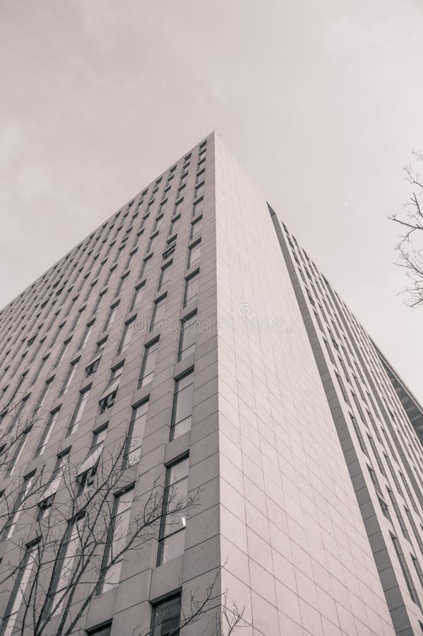 Corner of the High-rise Building Stock Image - Image of stands, empty ...
