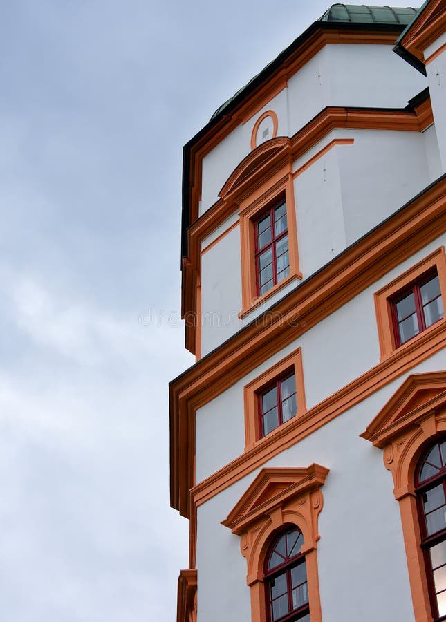 The Corner of the Historic Castle in Celle, Germany Stock Photo - Image ...