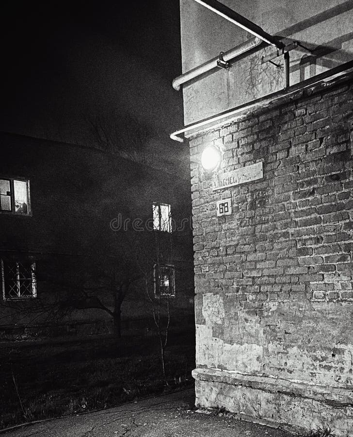 Corner of the House Shrouded in Darkness Stock Photo - Image of house ...