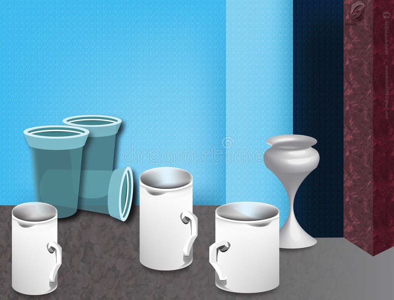 Corner Image Useless and Useful Things Stock Illustration ...