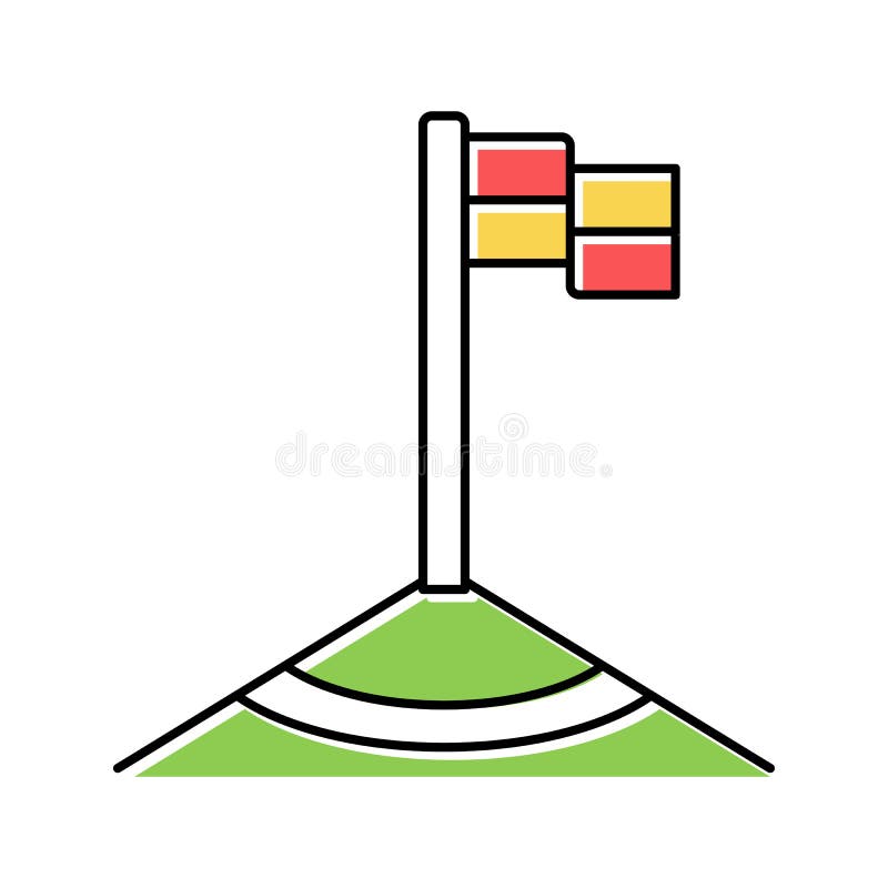 Corner Kick Line Icon Vector Illustration Stock Vector - Illustration ...