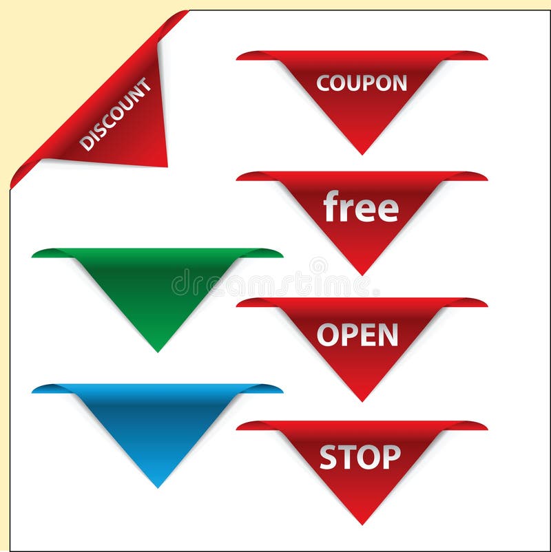 Corner labe stock vector. Illustration of drawing, rage - 25783465