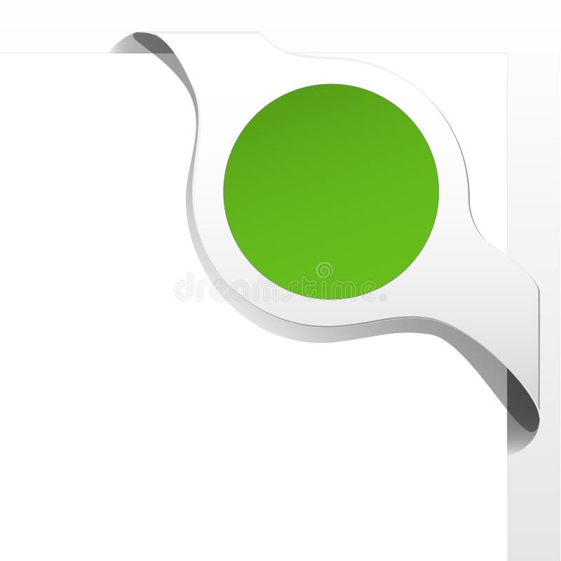 Red Corner Label Design. Rounded Tag Banner Template Stock Vector ...