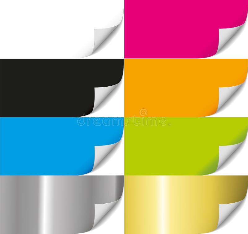 Corner labels stock vector. Illustration of labels, sheet - 59147874