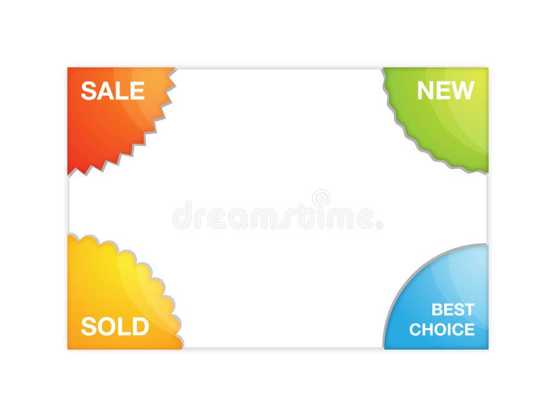 Corner Labels Stock Illustrations – 6,500 Corner Labels Stock ...