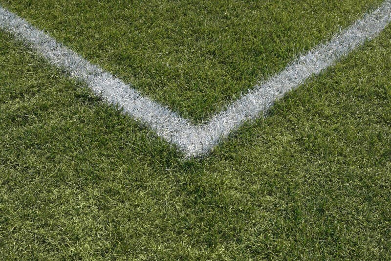 Soccer Corner Flag and Boundary Lines Stock Image - Image of boundary ...