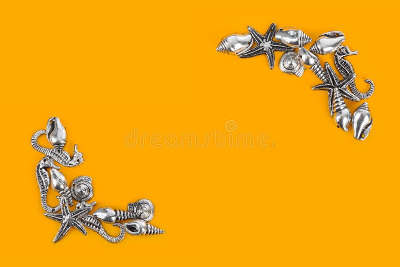 Corner made of sea conches stock photo. Image of background - 61049908