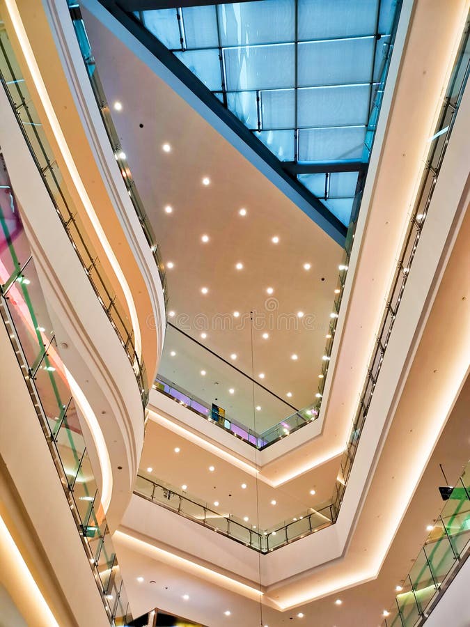 A corner of a mall stock image. Image of design, looking - 217248943