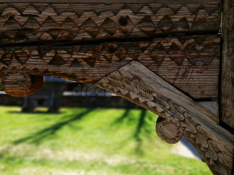 Corner of the Maramures Gate Stock Image - Image of rustic, rural ...