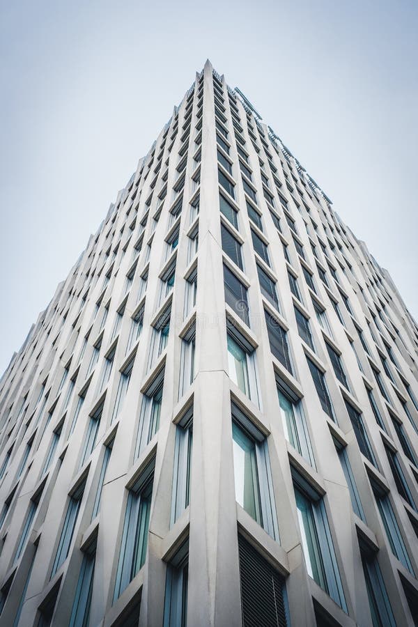Skyscraper Corner With Perspective To Roof Stock Photo - Image of ...