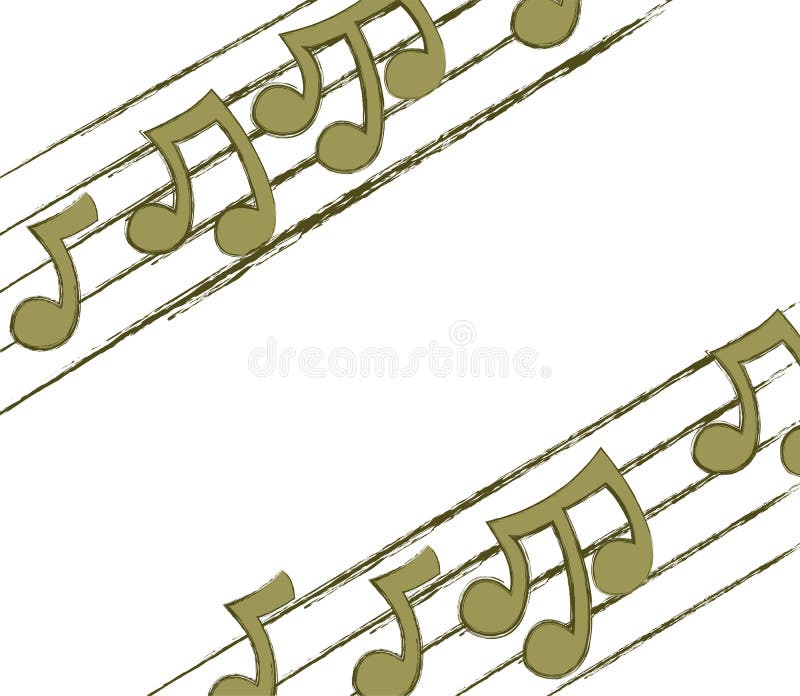 Music Note Corner Border Music Notes Stationery