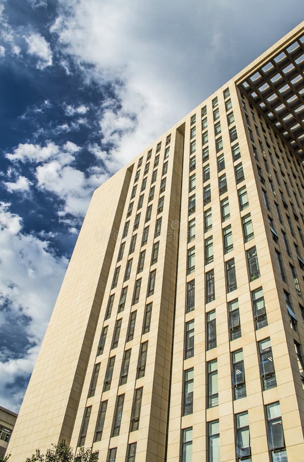 Corner of the Office Building 4 Stock Image - Image of black, beijing ...