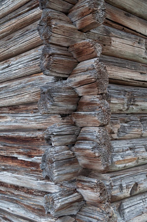 Corner of old log house stock image. Image of decayed - 313980609