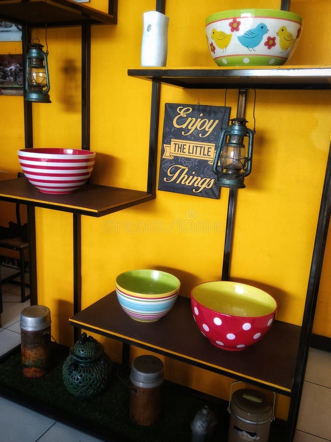 Corner ornament of a cafe stock image. Image of meal - 217909719