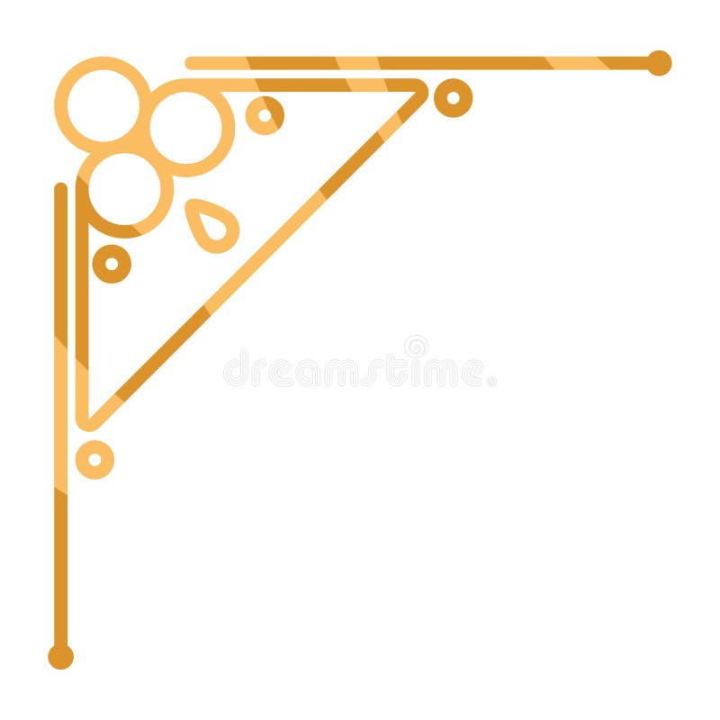 Corner ornament icon stock vector. Illustration of isolated - 255885739