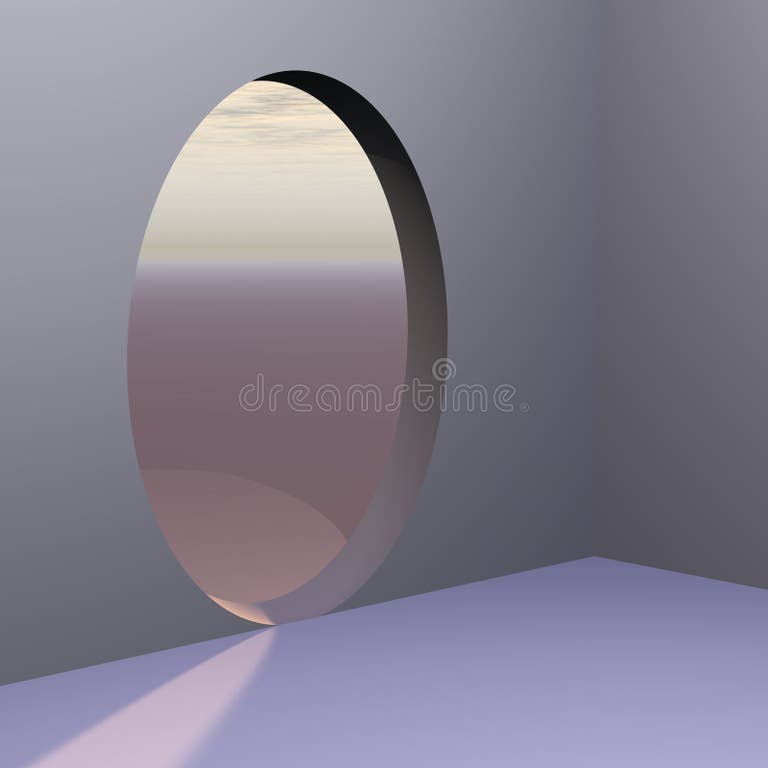 Corner Oval Abstract Door stock illustration. Illustration of abstract ...