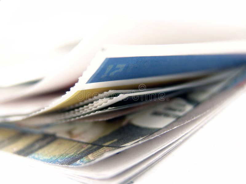 Corner of paper stock photo. Image of copy, used, everyday - 6364212