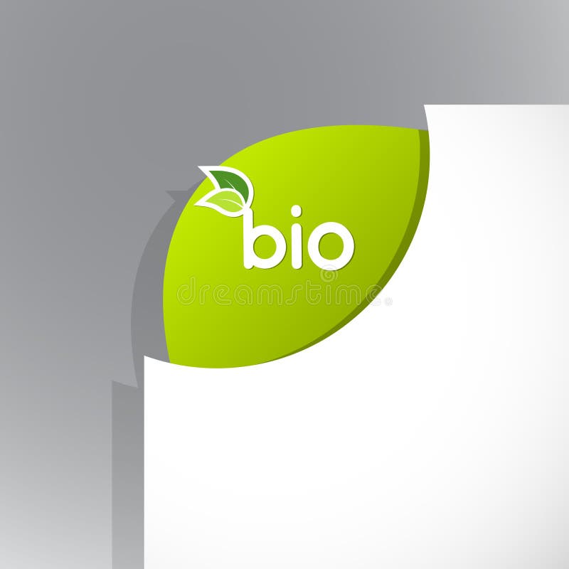 Bio foods sign stock illustration. Illustration of letter - 5980946