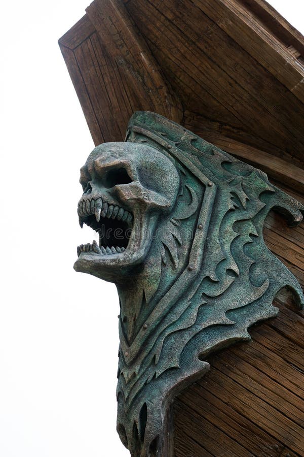 A Corner of the Pirate Ship Stock Image - Image of head, ship: 132829659