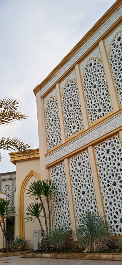 Corner of Raudhatul Jannah stock image. Image of mashrabiya - 262473095