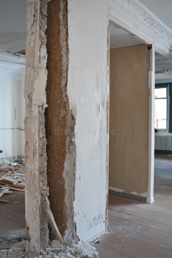 Corner Renovation Transformation Featuring Damaged Structure and Sleek ...