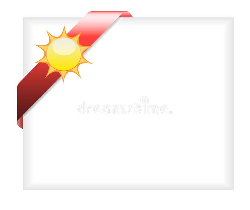 Corner ribbon stock illustration. Illustration of flyer - 10294325